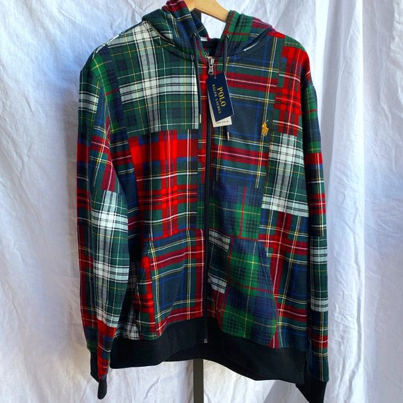 Polo Ralph Lauren | Shirts | Polo Ralph Lauren Patchwork Plaid Fleece ...